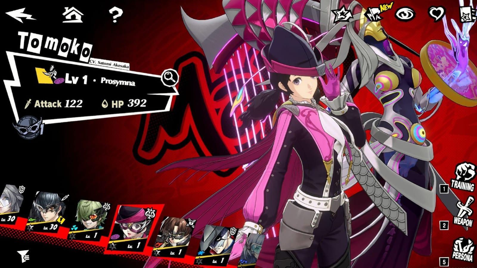 Best Moko (Tomoko Noge) build guide in Persona 5: The Phantom X