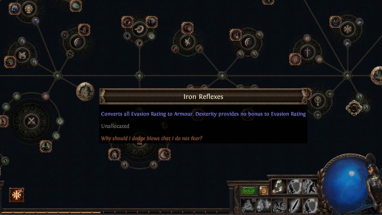 All build-defining nodes in Path of Exile Skill Tree