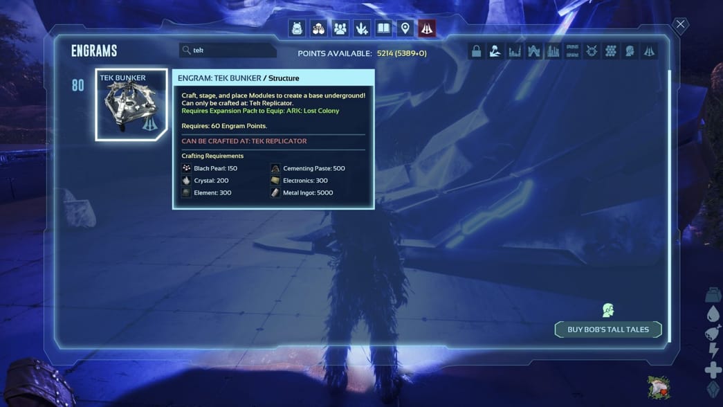 ARK Survival Ascended: How to use the Tek Bunker