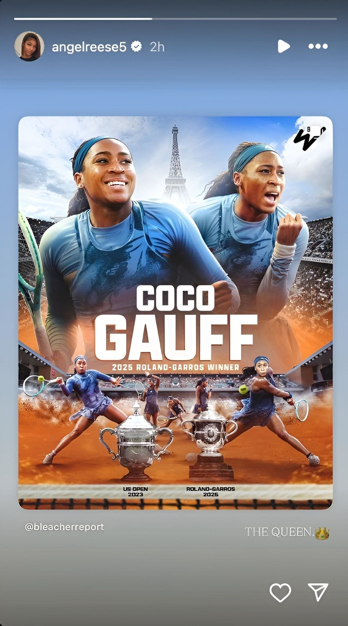 Angel Reese drops heartfelt reaction on Coco Gauff's maiden French Open ...