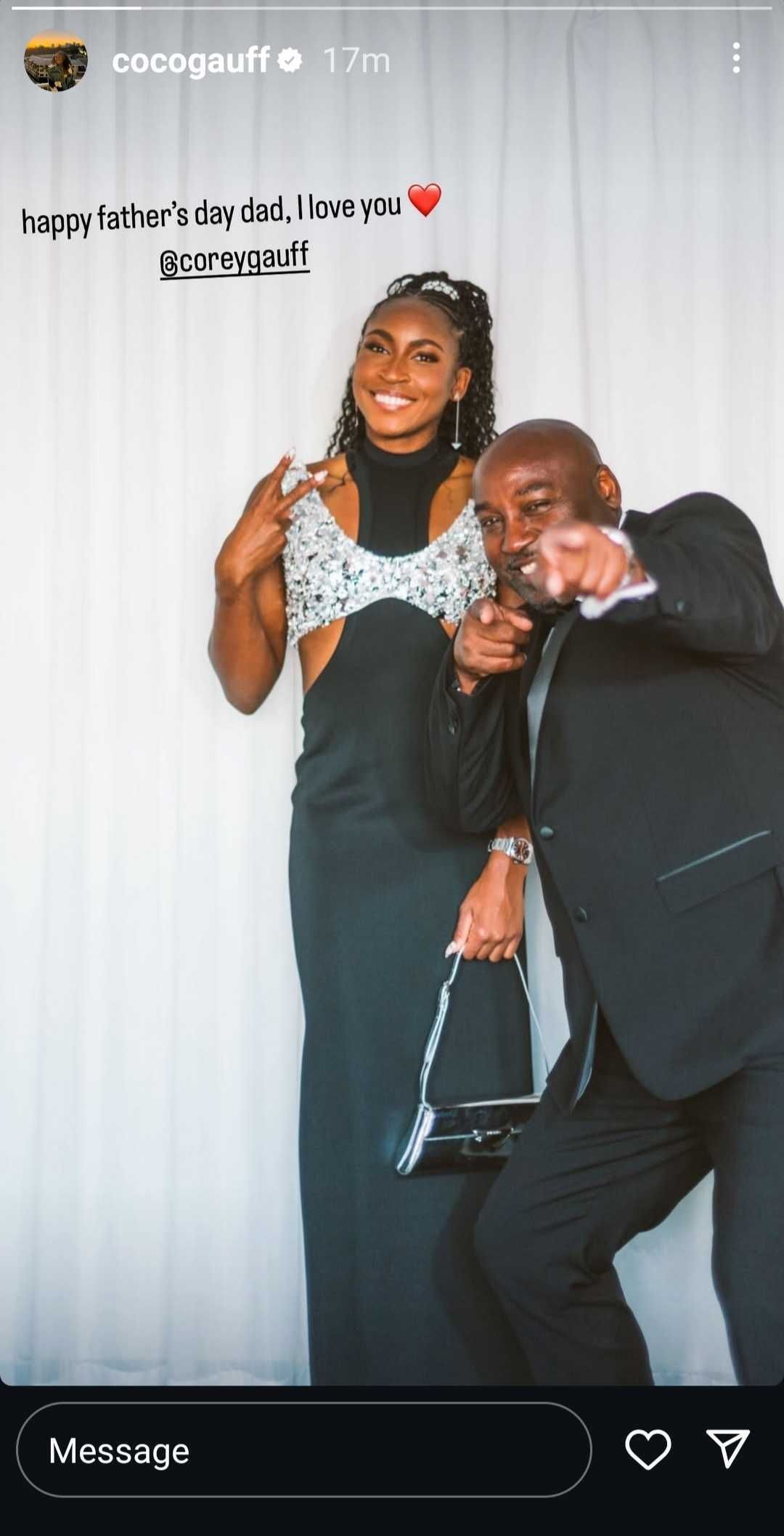 Coco Gauff sends touching message to father Corey on Father's Day; mother Candi & brother Codey ...