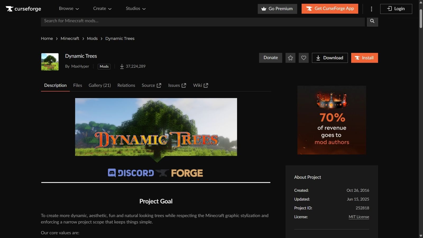 Minecraft Dynamic Trees mod guide: Features and how to download