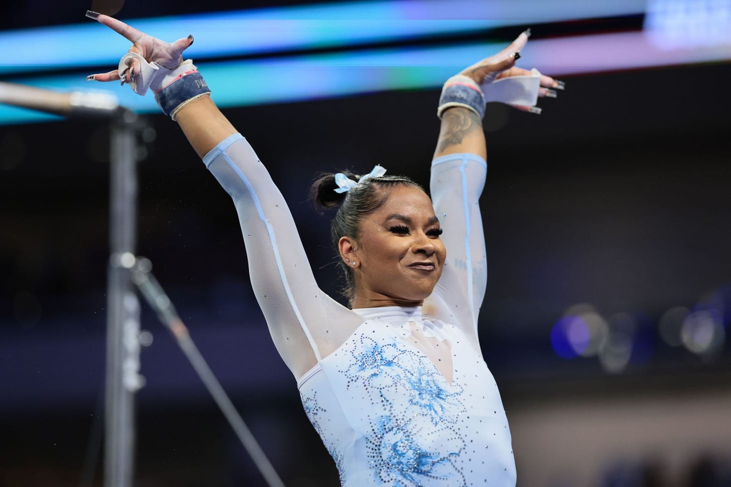 Jordan Chiles turns up the glamor in footwear brand's campaign shoot ...