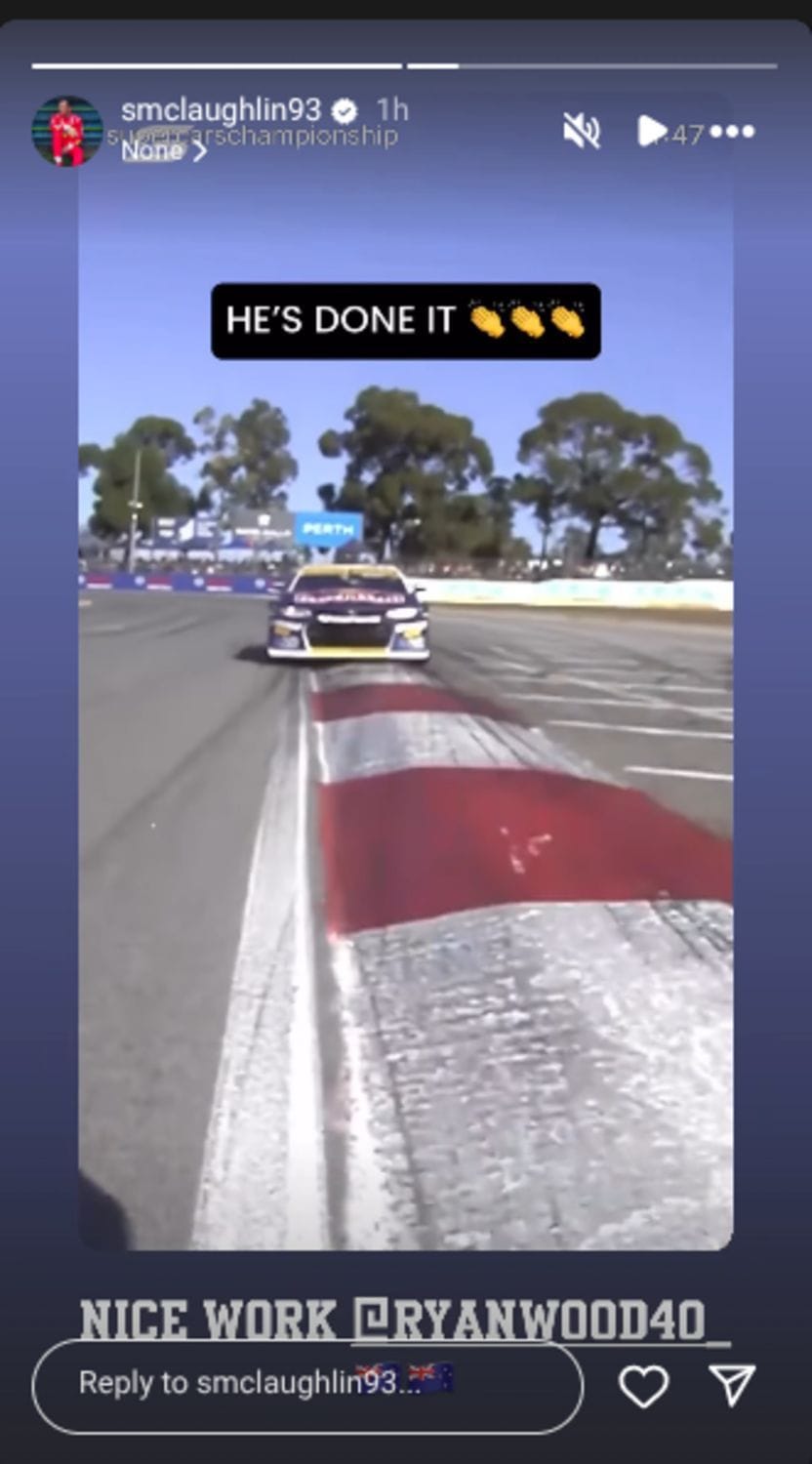 Scott McLaughlin drops 2-word verdict as countryman Ryan Wood realizes ...