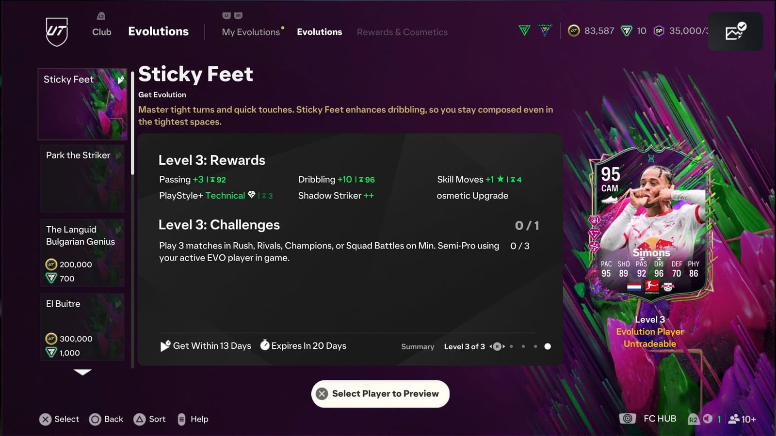 EA FC 25 Sticky Feet Evolution: Best players to use, all upgrades ...