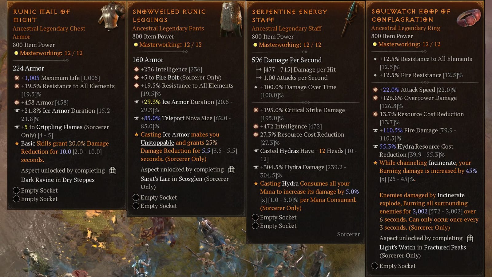 Diablo 4 Hydra Sorcerer build guide (Season 9)