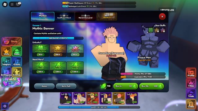 Every new buff and rework in Anime Last Stand Update 58