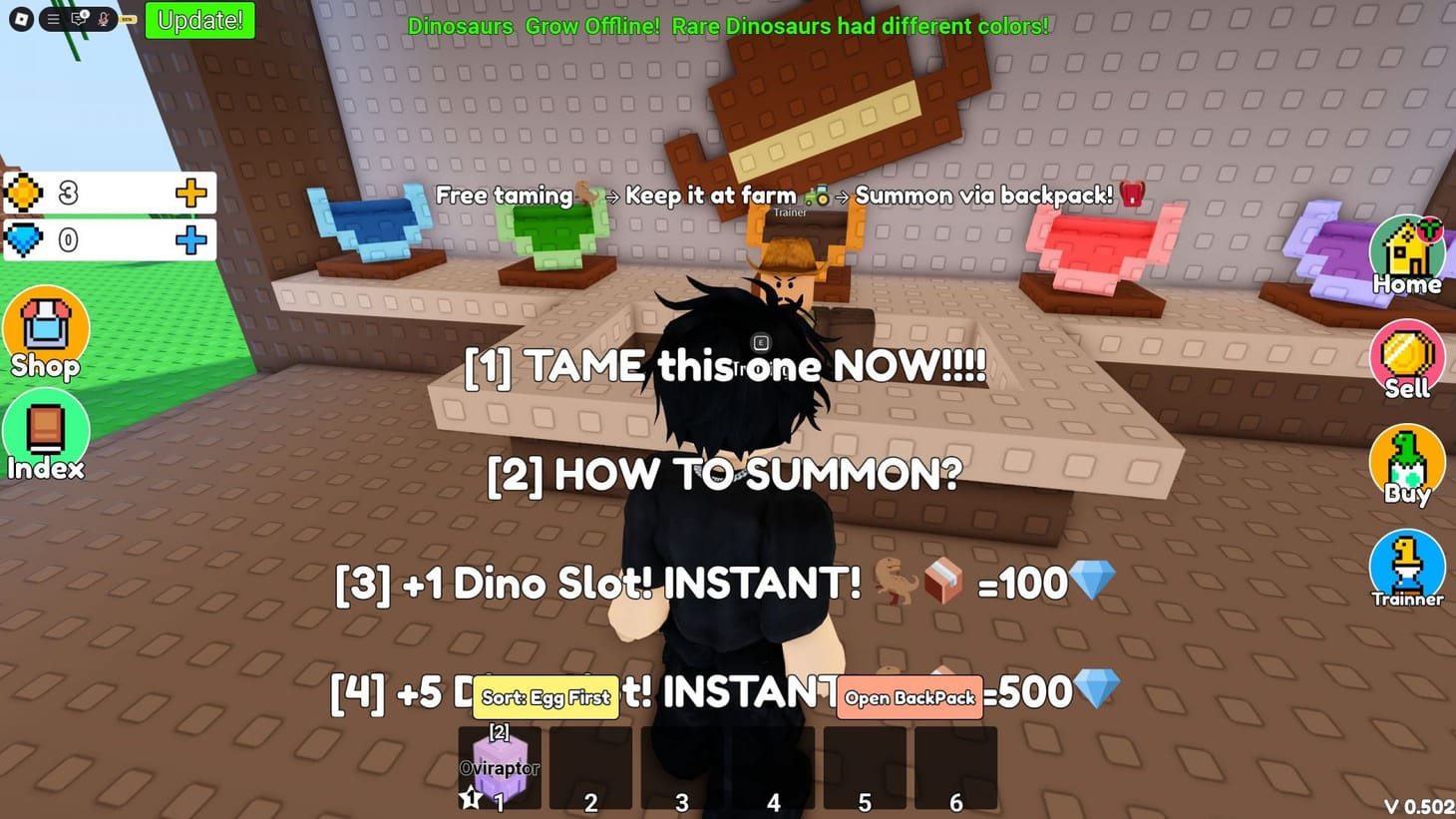 Grow Dinosaurs: A beginner's guide