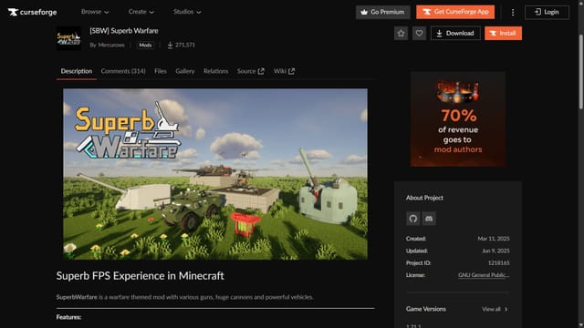 Minecraft Superb Warfare mod guide: Features and how to download