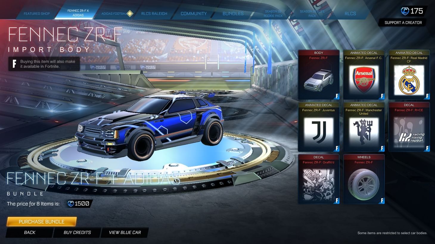 How to get Fennec ZR-F in Rocket League