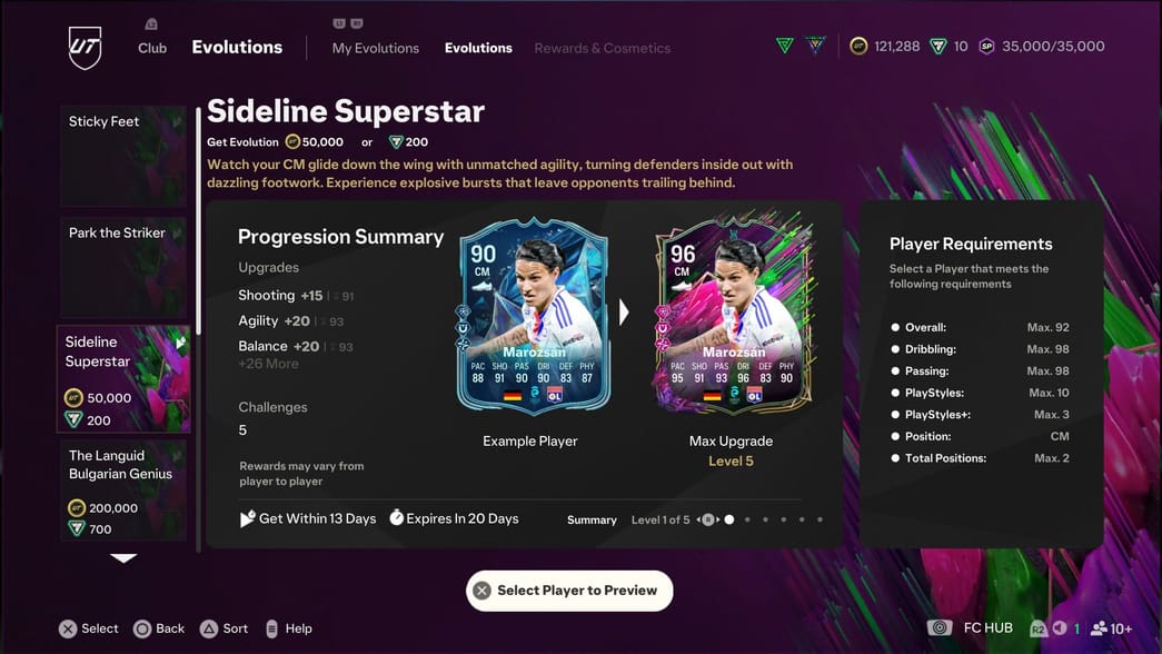 EA FC 25 Sideline Superstar Evolution: Best players to use, all ...