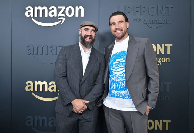 Travis and Jason Kelce face fan backlash for bringing Brad Pitt on New ...