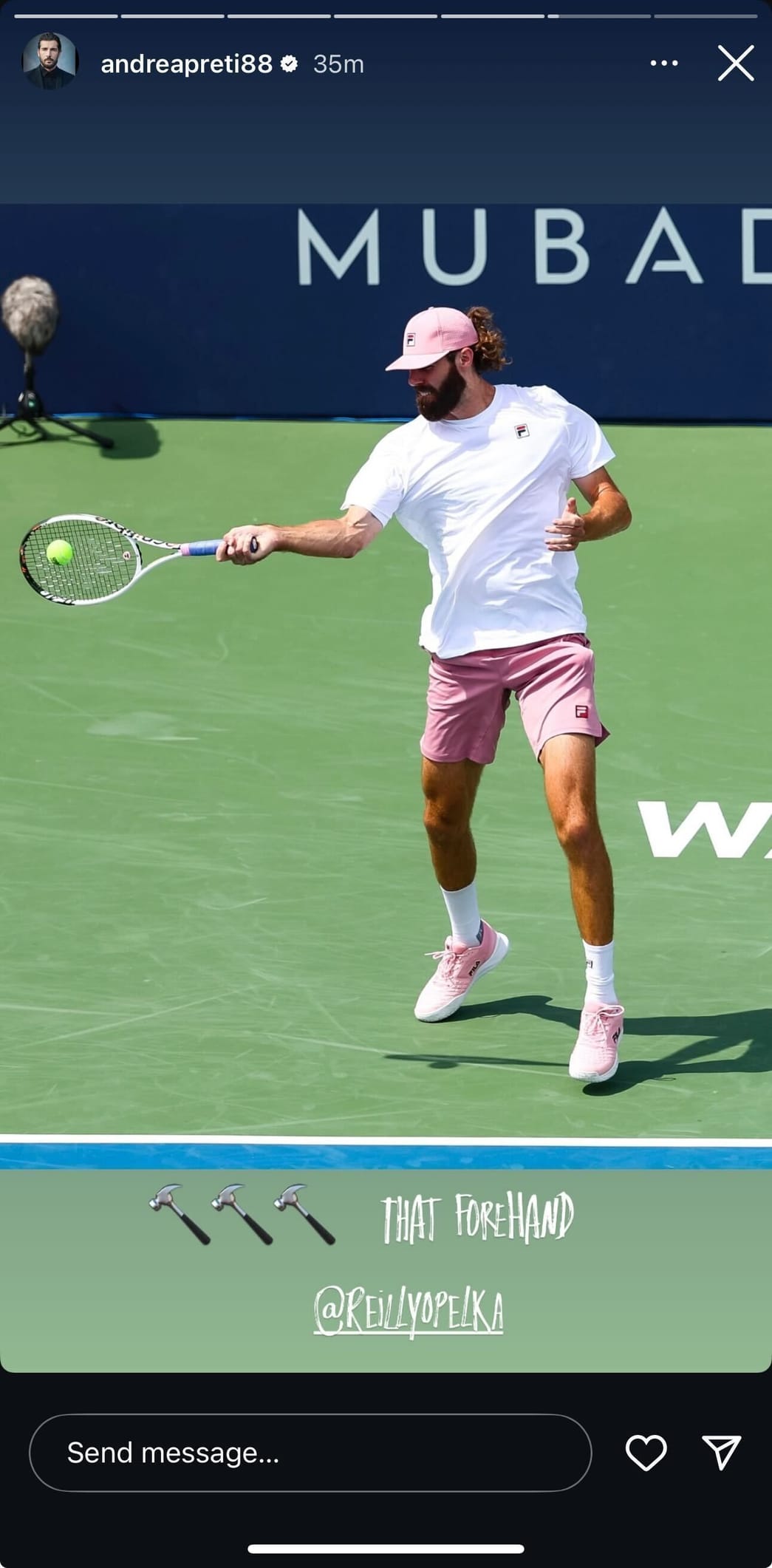 "Amazing" - Venus Williams' boyfriend Andrea Preti delightedly cheers ...