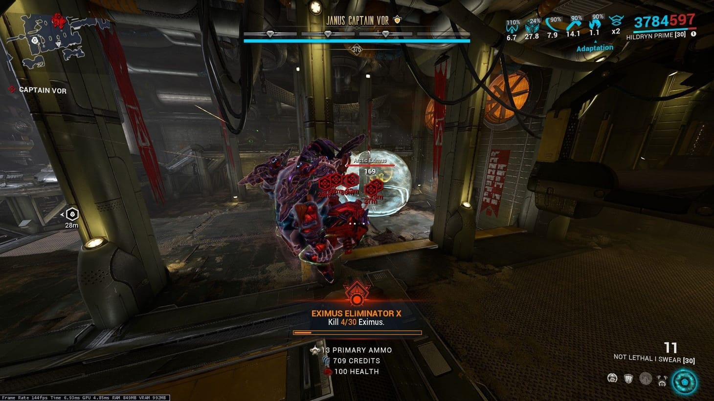 Warframe hardmode Vor boss guide (Janus Captain Vor)