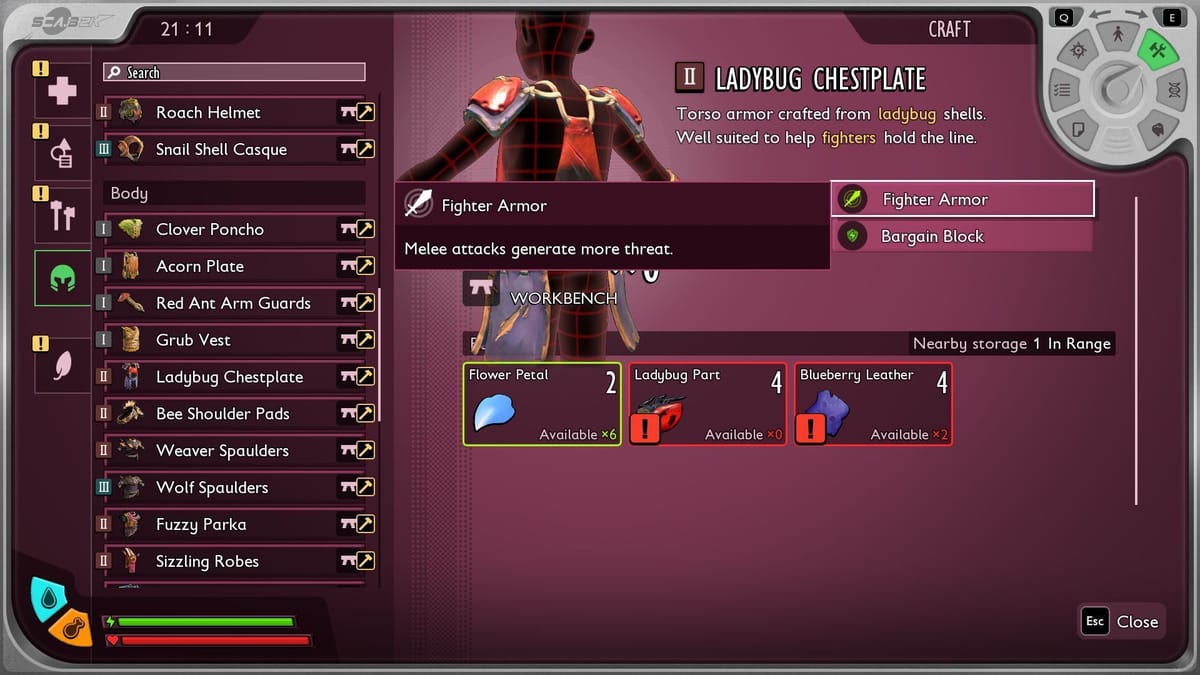 All classes in Grounded 2, and what they do