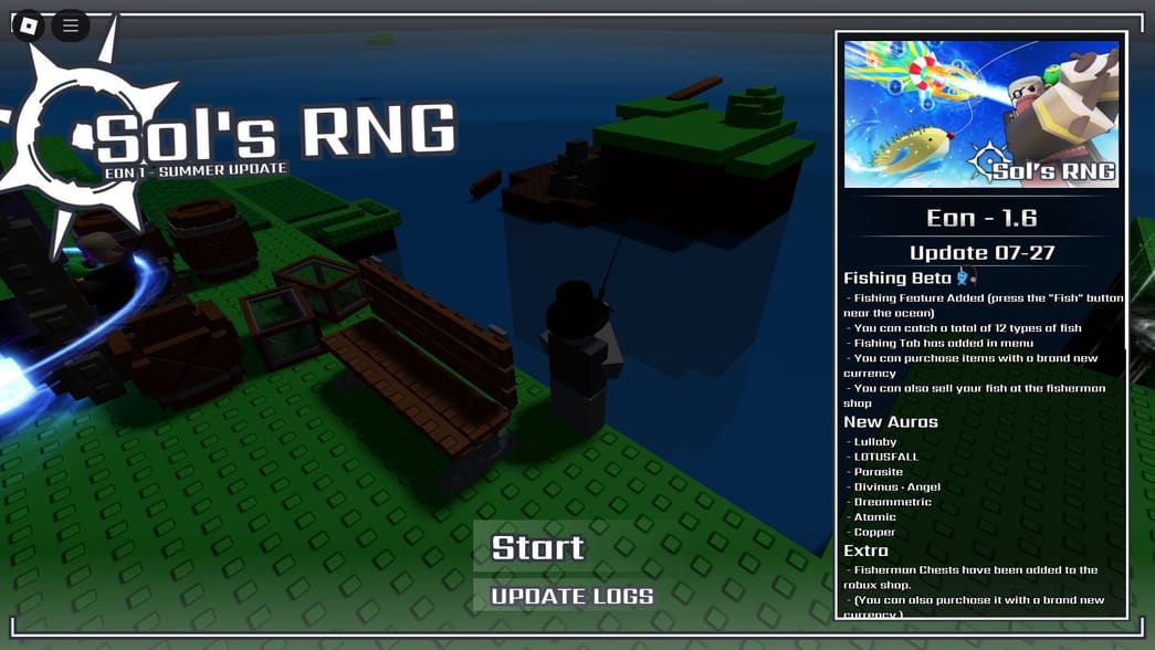 Sol’s RNG Fishing Update guide