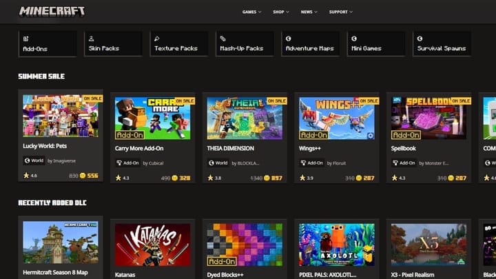 Minecraft Marketplace Summer Sale announced along with a free ...