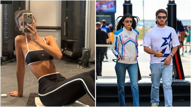 Pierre Gasly's girlfriend Kika Gomes flaunts toned abs in gym selfie on ...