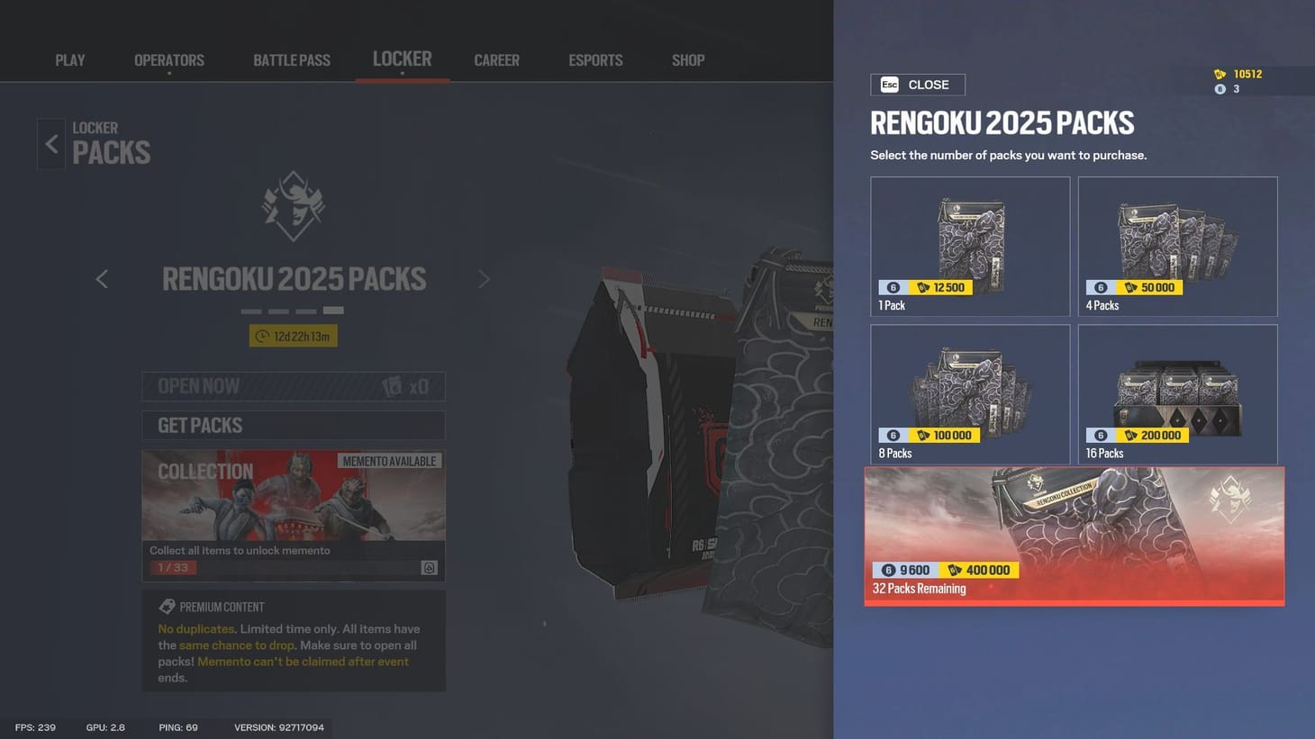 Rainbow Six Siege X Rengoku Event: All bundles, how to get packs, and ...