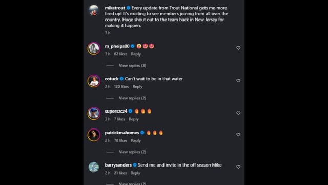 Michael Phelps, Patrick Mahomes, Barry Sanders react to Mike Trout's ...