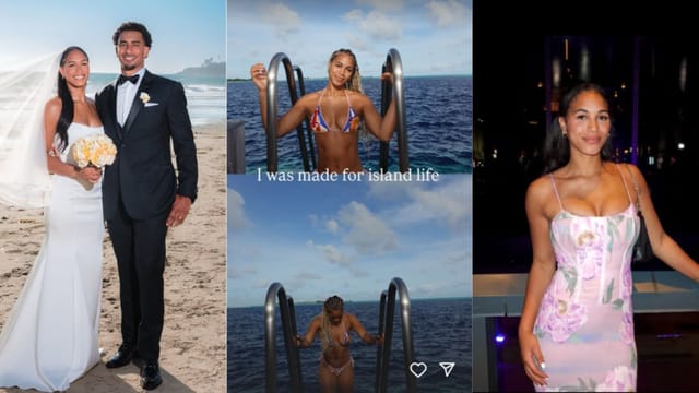 Jordan Love's wife, Ronika Stone, poses in swimwear during island getaway 6 days after getting ...