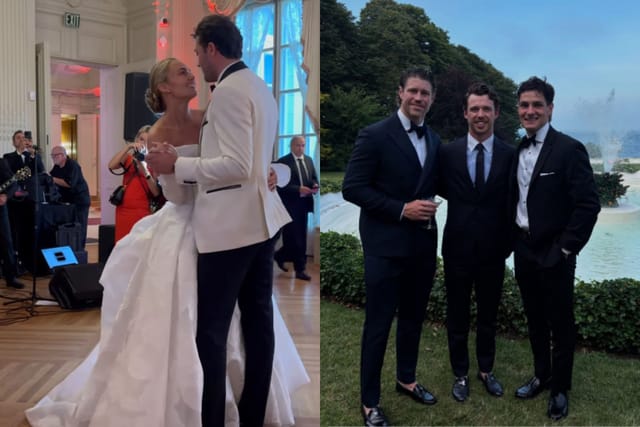In Photos: Canadiens' Noah Dobson marries partner, Alexa, in dream-like ...