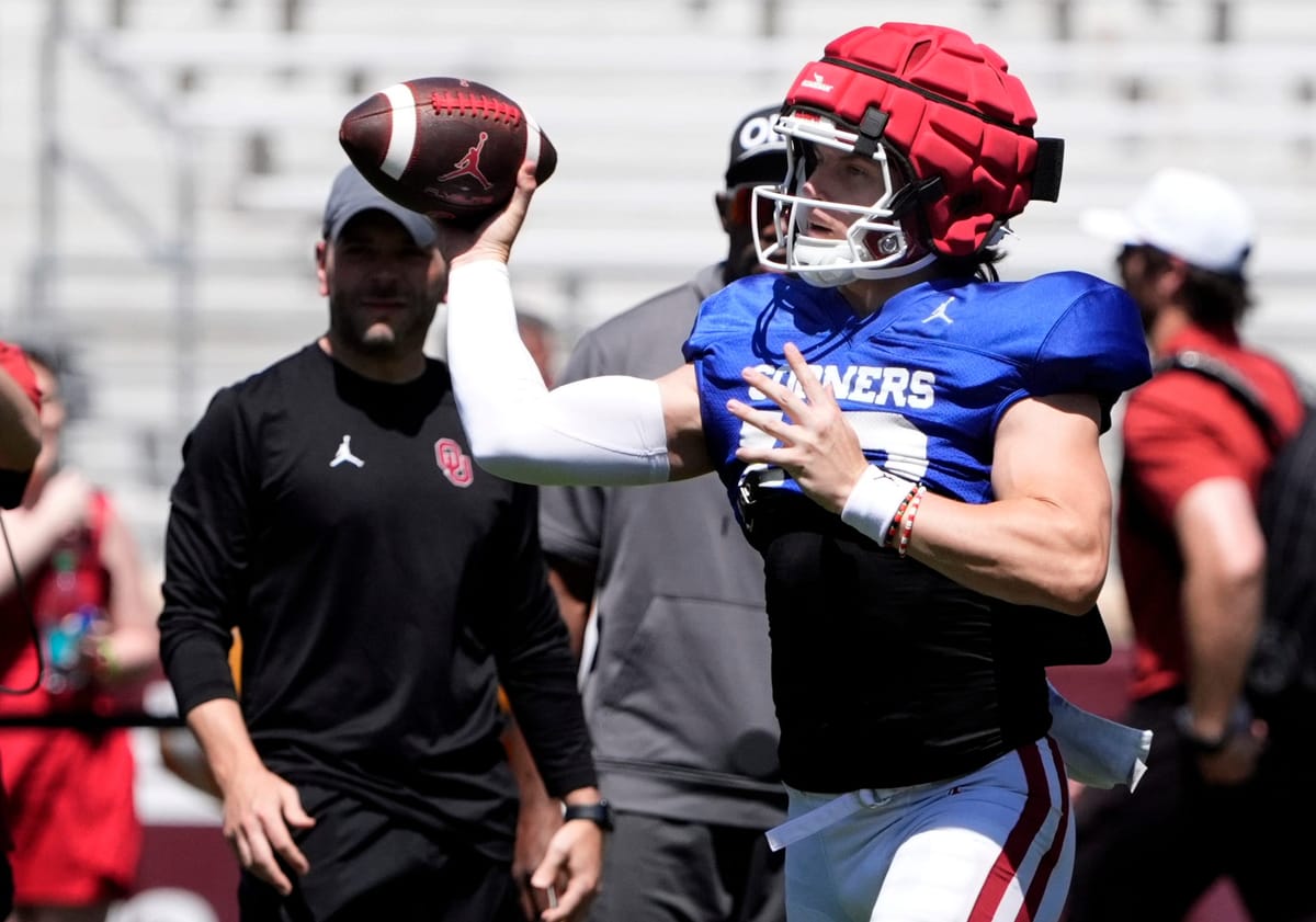 Oklahoma icon Baker Mayfield drops words of wisdom for John Mateer ahead of 2025 CFB season as ...