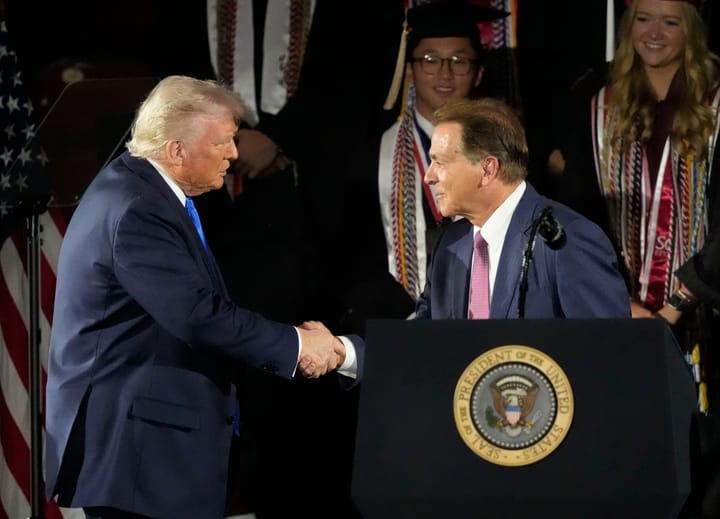 Legendary coach Nick Saban makes eye-catching remarks about Donald ...