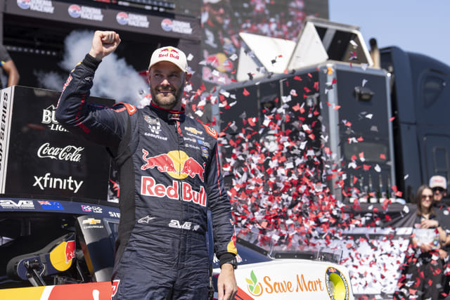 Red Bull car wins in the NASCAR including SVG’s Sonoma triumph