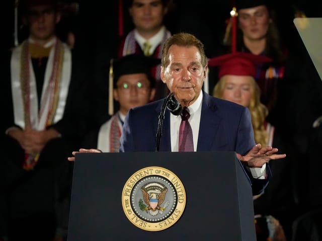 Legendary coach Nick Saban makes eye-catching remarks about Donald ...