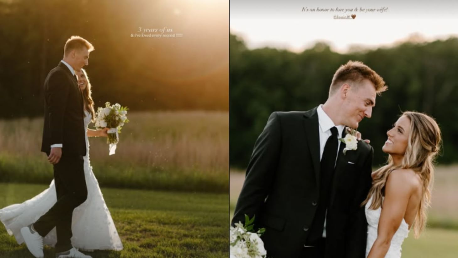 Bo Nix's wife Izzy celebrates their 3rd wedding anniversary with ...