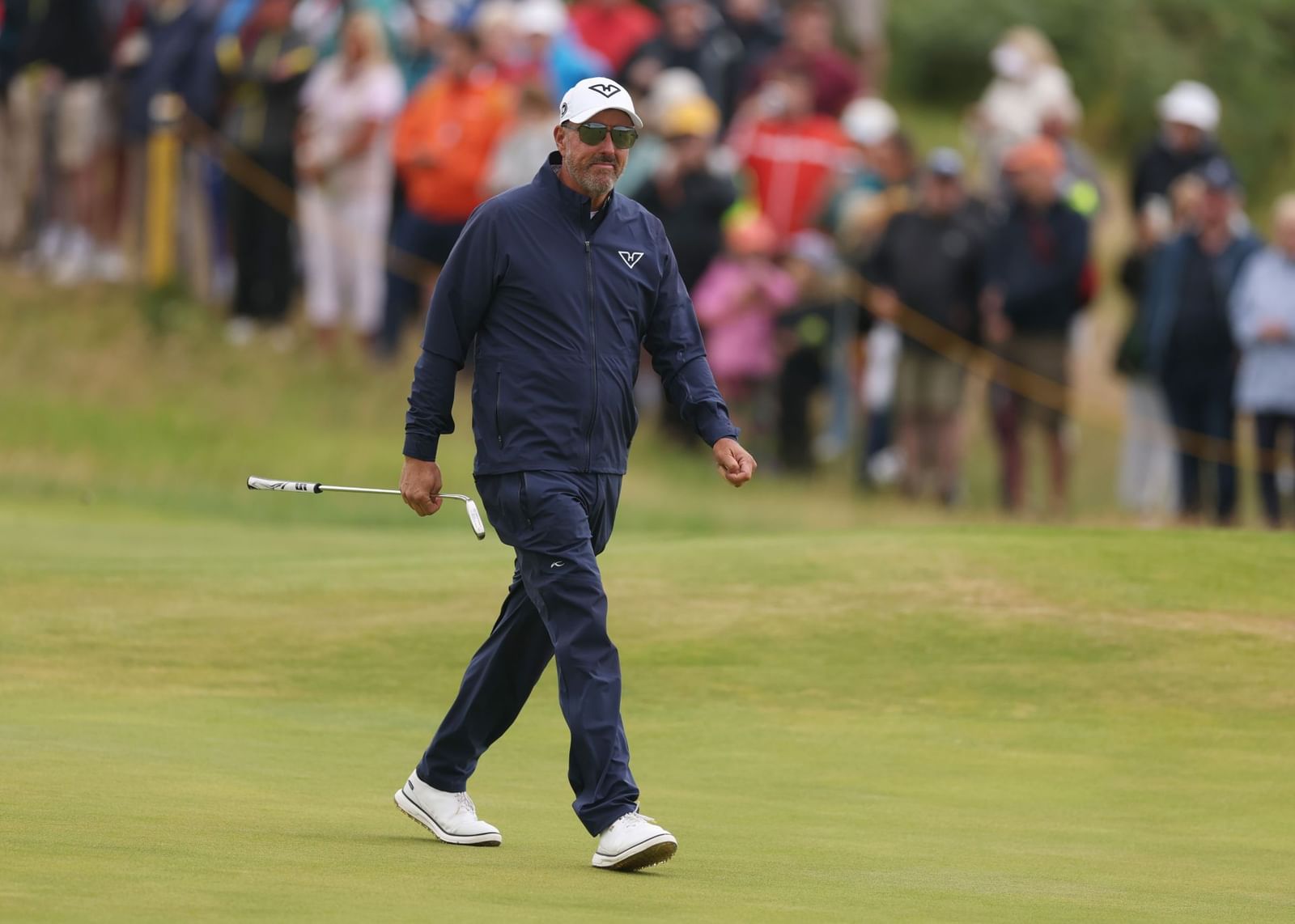 How did Phil Mickelson perform in Round 2 of the 2025 Open Championship?