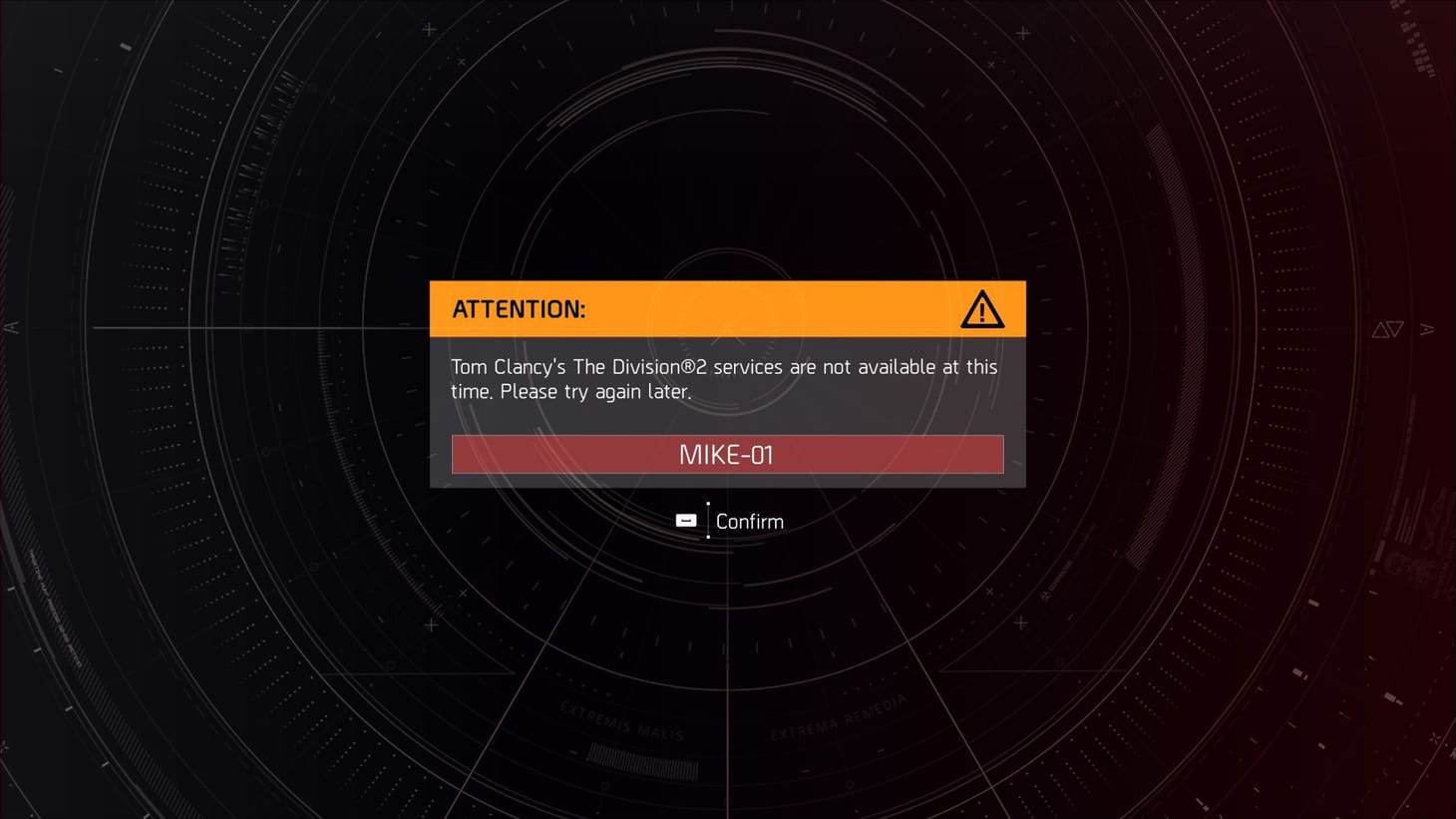 What is The Division 2 Mike-01 error code?