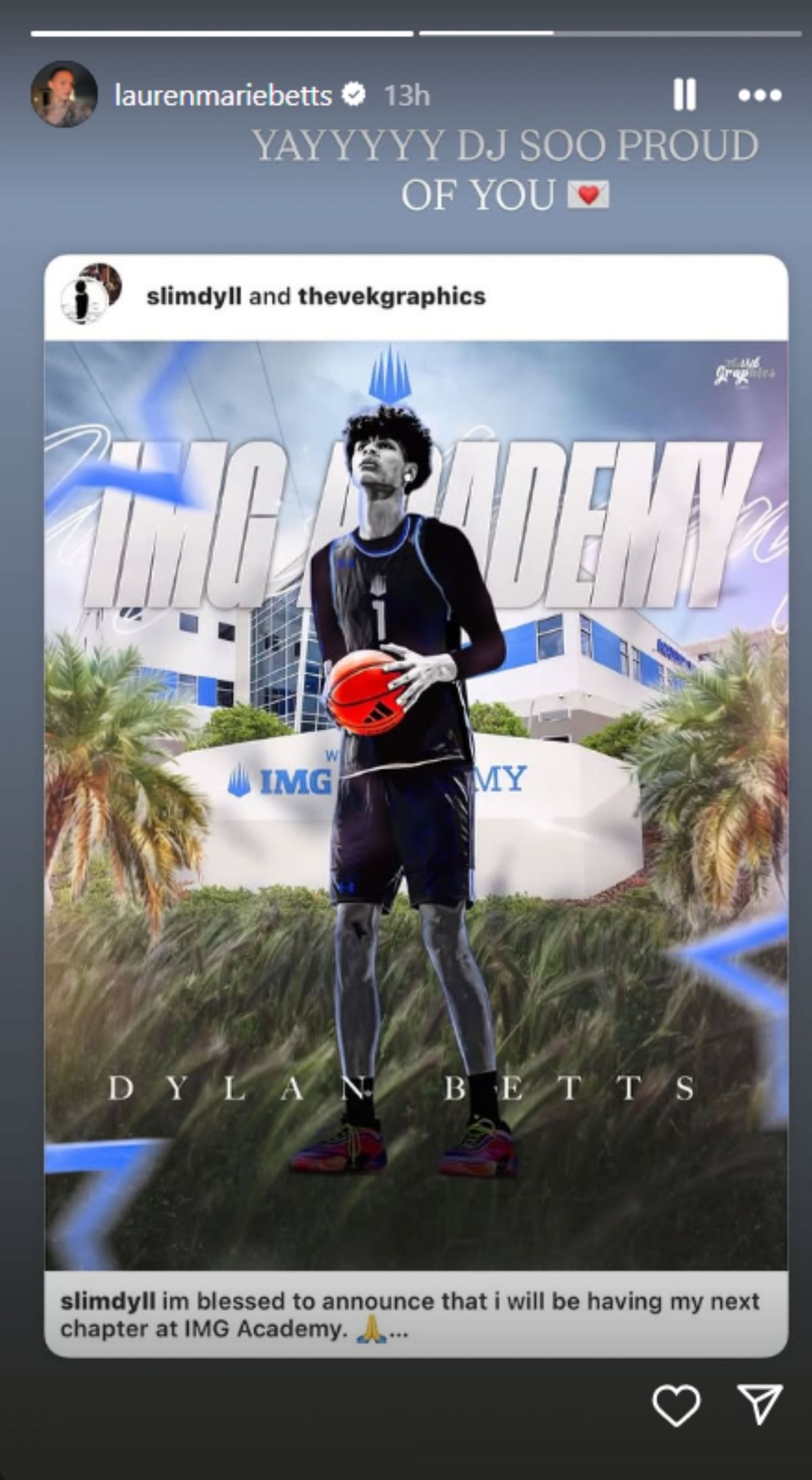 Lauren Betts reacts as brother Dylan Betts announces next step in high ...