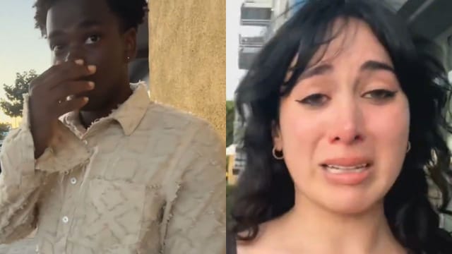 Kick streamer gets emotional as man accompanying her gets attacked by ...