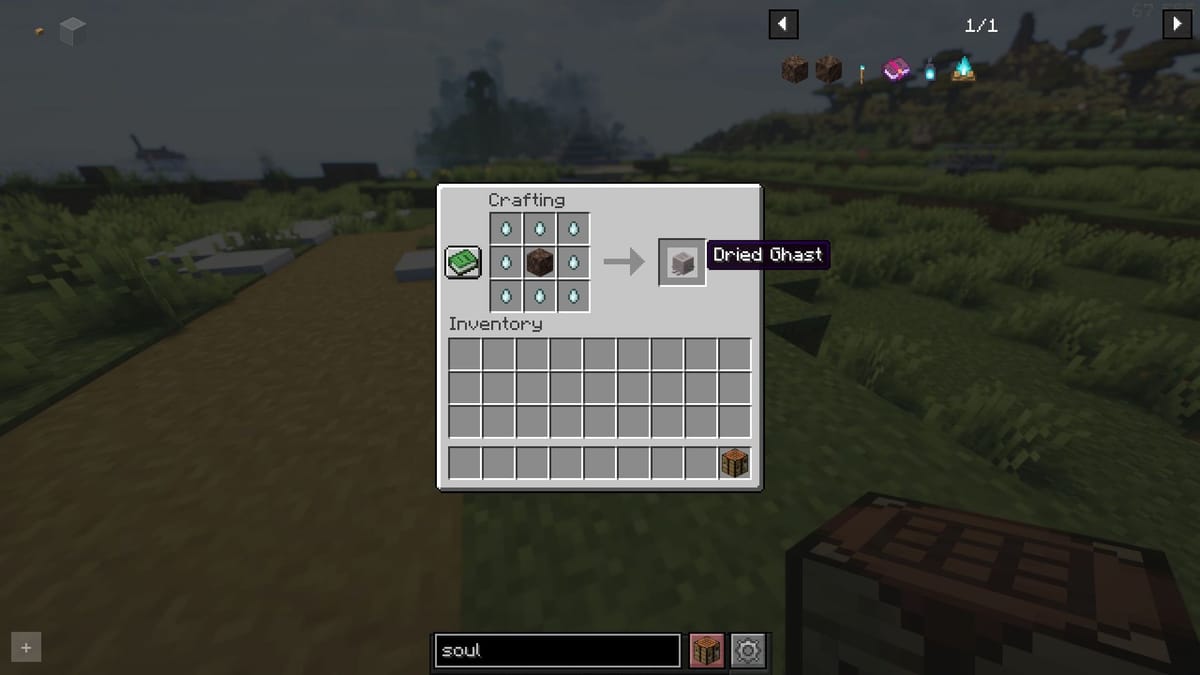 Where to find dried ghast in Minecraft