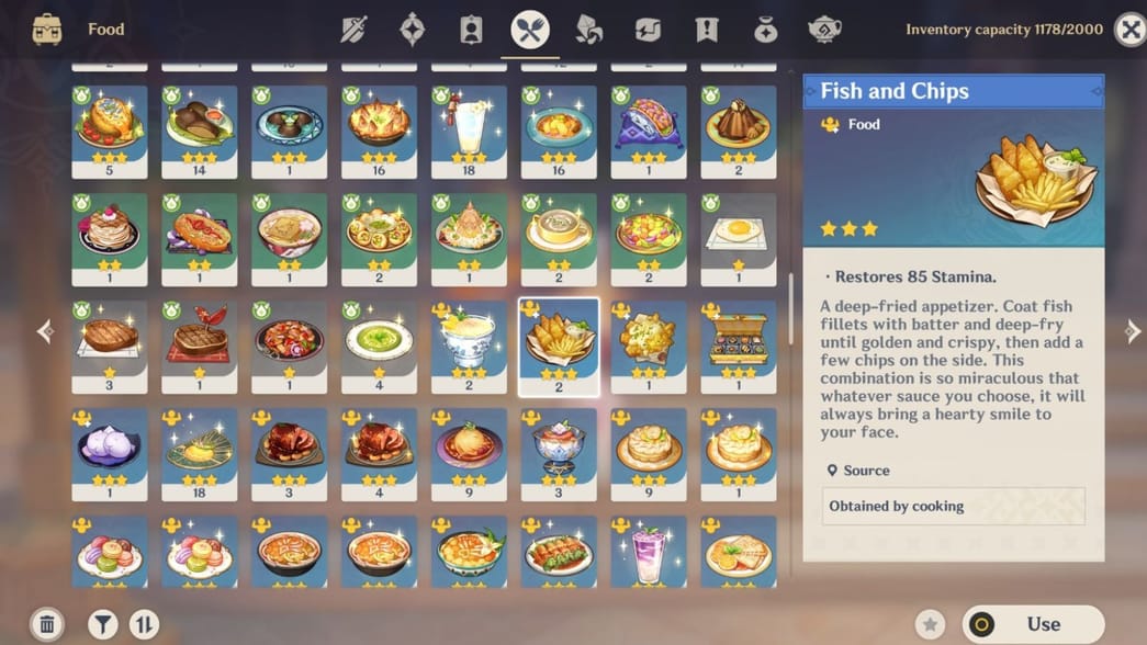 10 best foods to cook in Genshin Impact