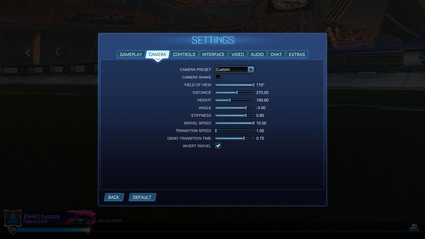 Best camera settings for Rocket League (2025)