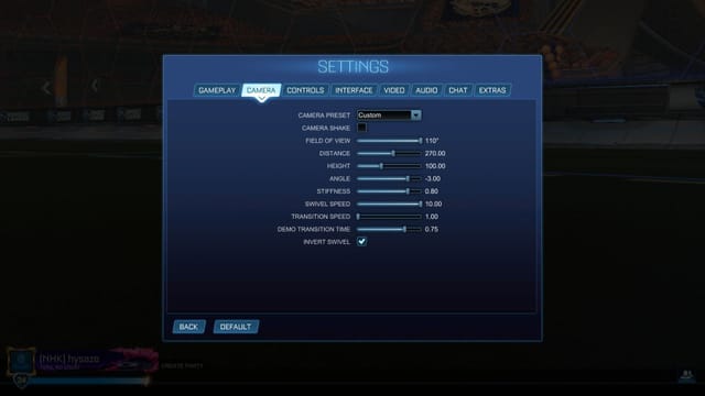 Best camera settings for Rocket League (2025)
