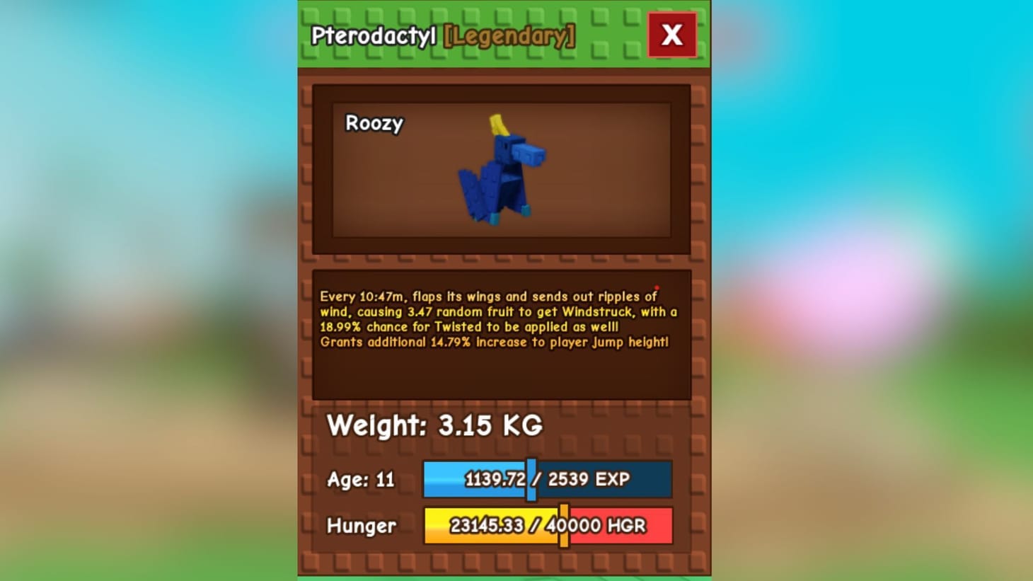 What does Pterodactyl do in Grow a Garden?