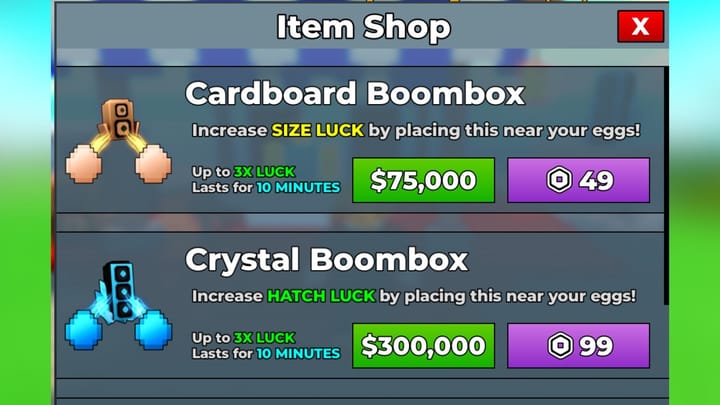 How to get the Boombox item in My Singing Brainrot