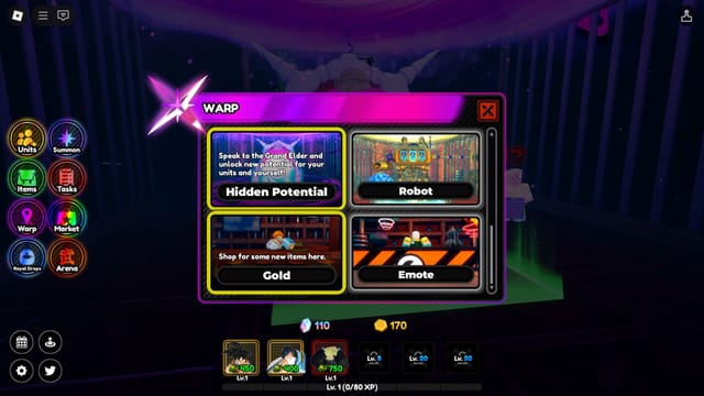 All Star Tower Defense X Dark Wing Skill Tree guide