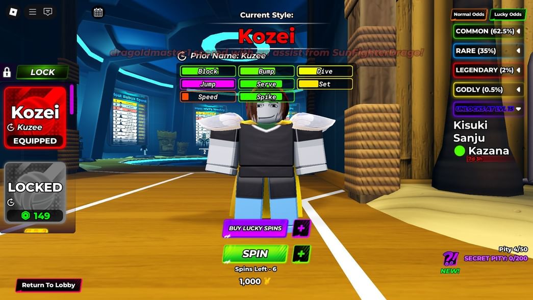 Volleyball Legends Kazana guide