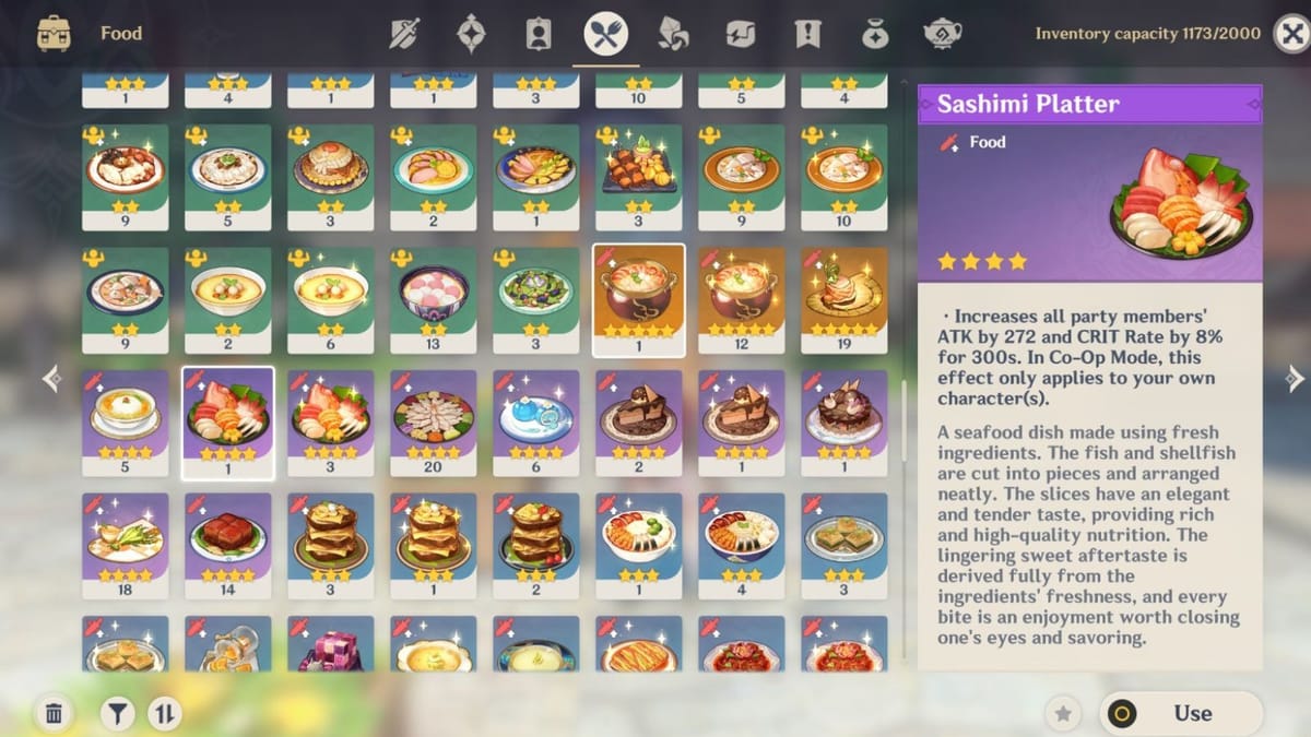 10 best foods to cook in Genshin Impact