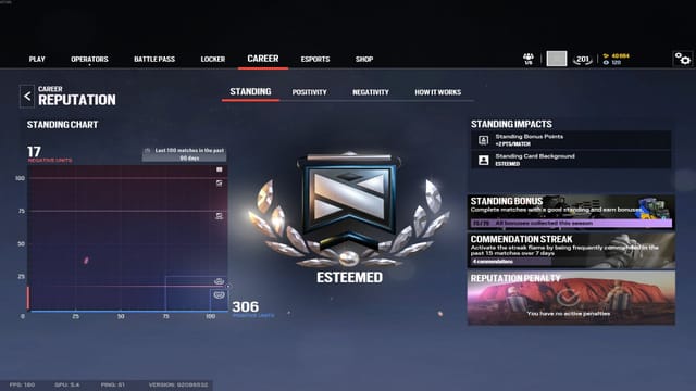 How to increase Reputation in Rainbow Six Siege X