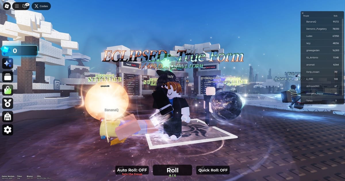 Roblox Jule's RNG codes (July 2025)