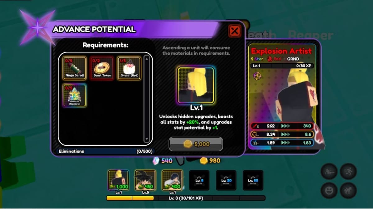 Explosion Artist All Star Tower Defense X: How to get, ascension, and stats