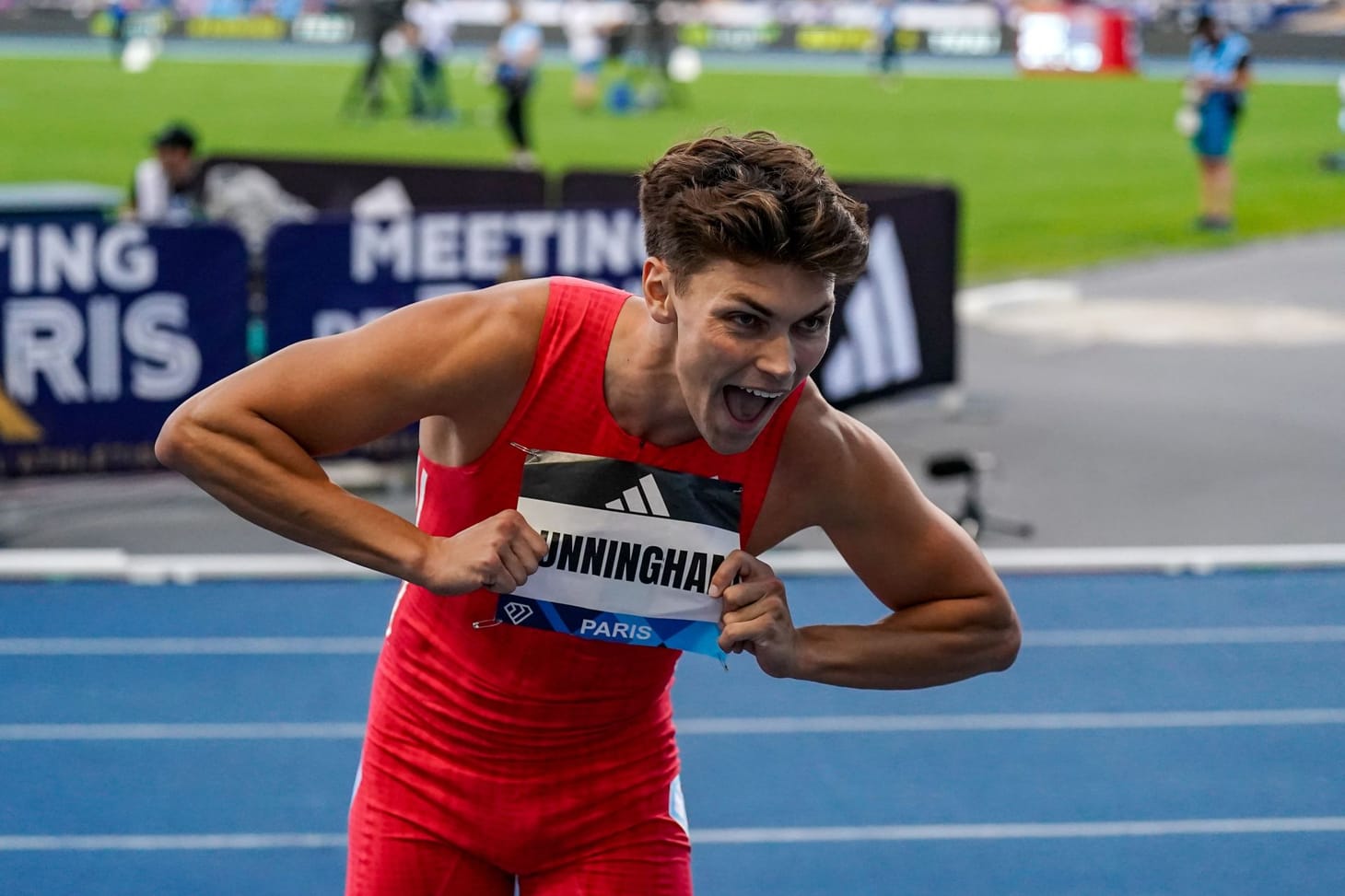 Gay role model Trey Cunningham dominates with double Diamond League victory