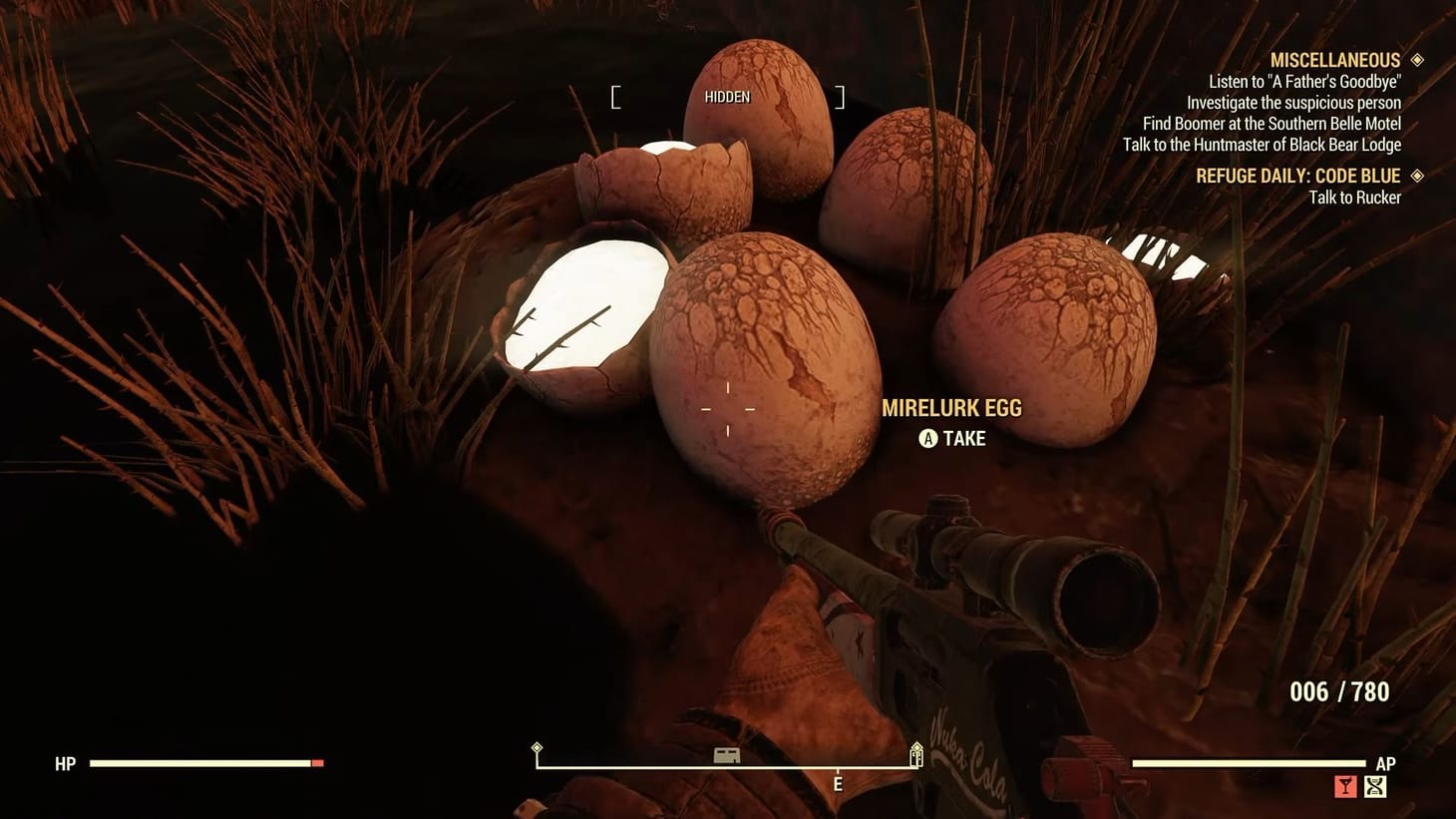 Where to find Mirelurk Eggs in Fallout 76