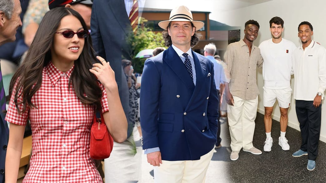 Celebrities in Royal box at Wimbledon today for Jannik Sinner vs Carlos ...